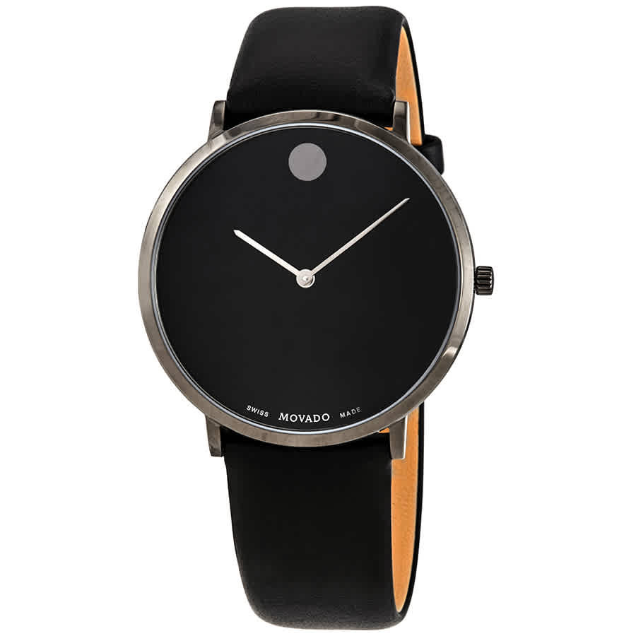 Movado Modern 47 Quartz Black Dial Ladies Watch 0607391 Movado
