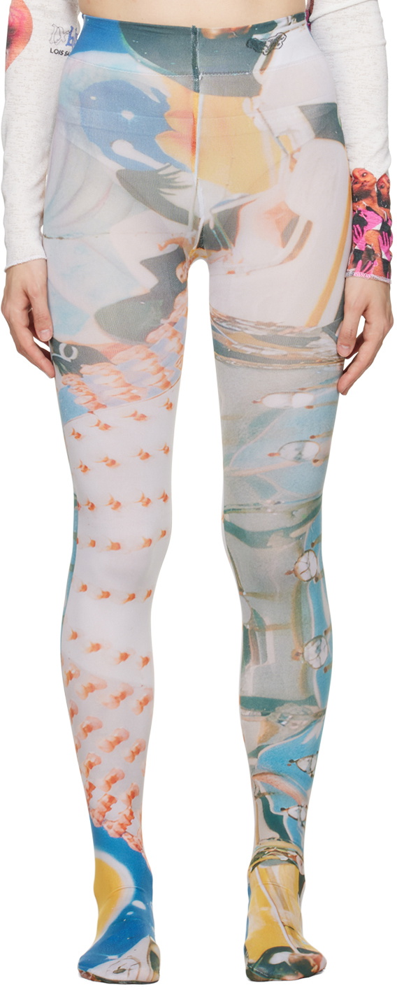 TYT Multicolor Scream If You Wanna Go Faster Tights TYT