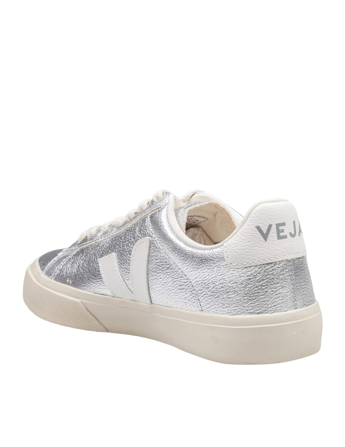 Veja Campo Sneakers In Leather Color Silver VEJA