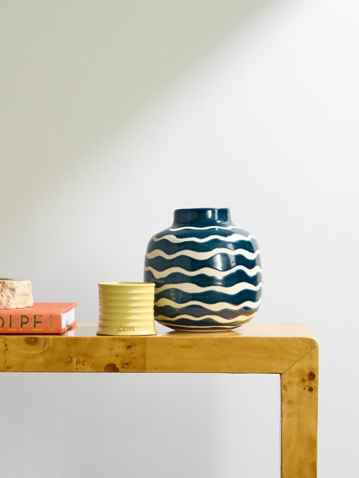The Conran Shop - Wiggle Sgraffito Striped Glazed Stoneware Vase The Conran Shop