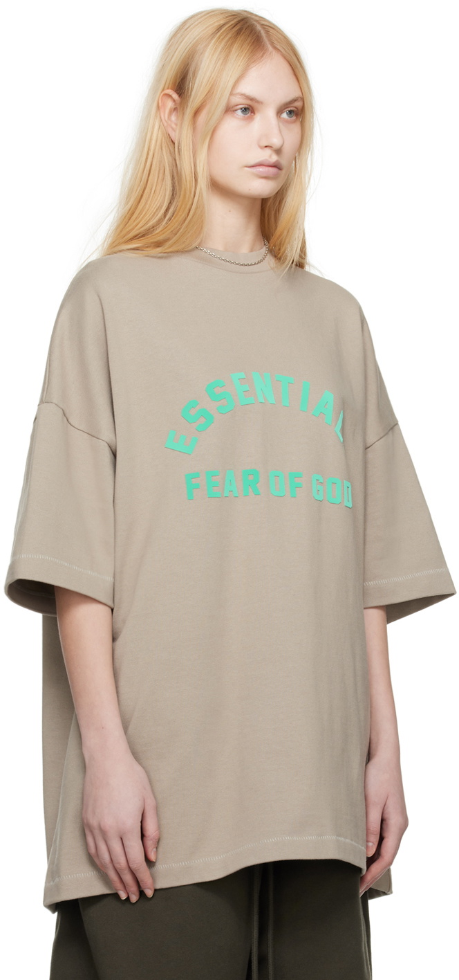 Fear of God ESSENTIALS Gray Crewneck T-Shirt Fear Of God Essentials