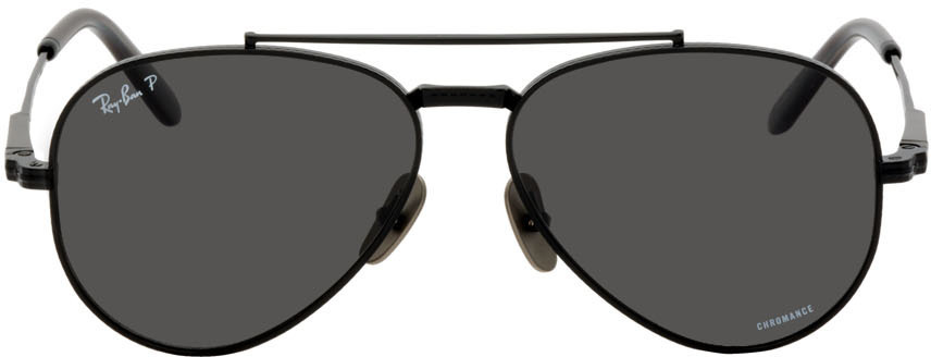 Ray-Ban Black Aviator Titanium Sunglasses Ray Ban