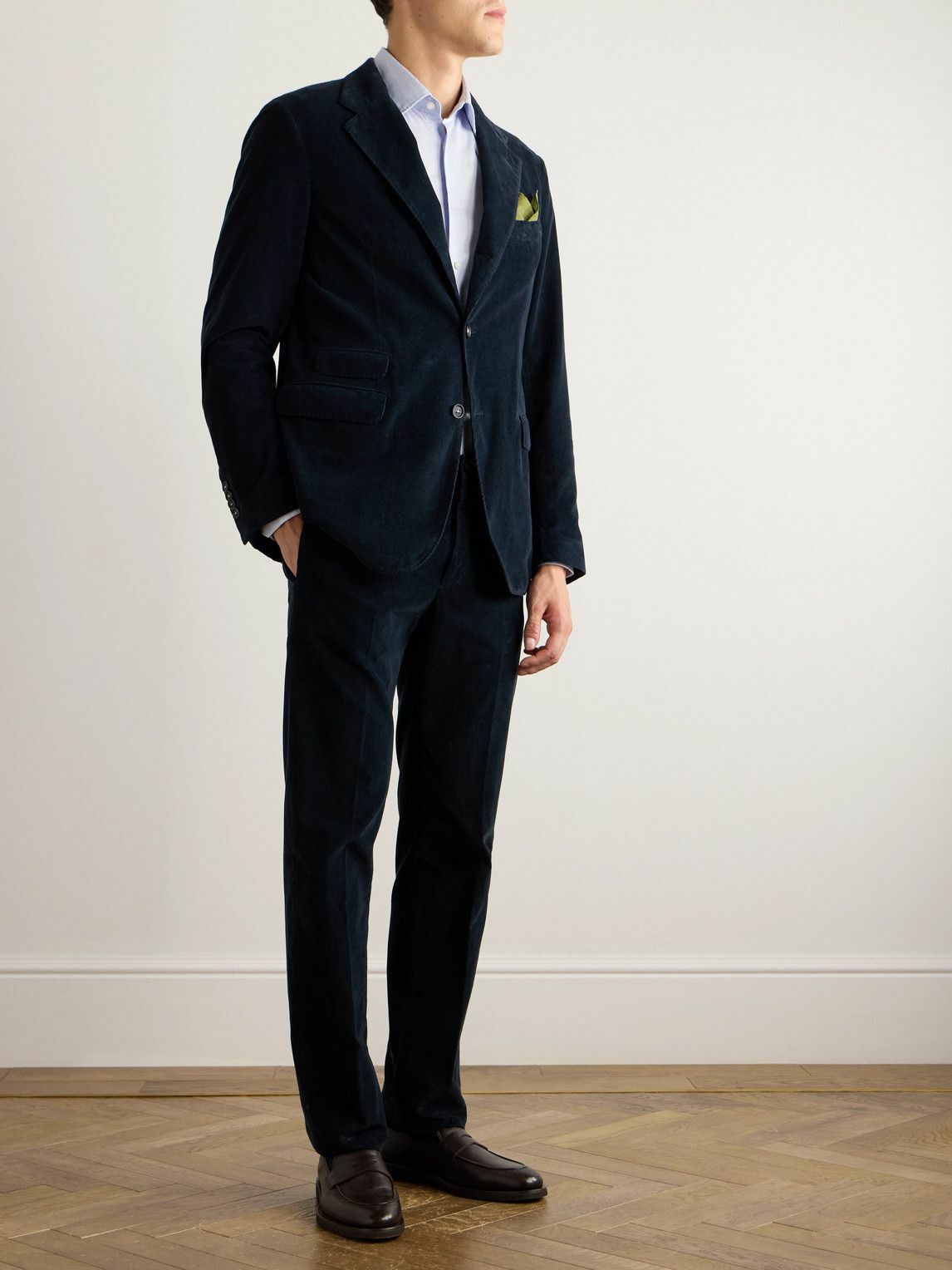 Massimo Alba - Sloop Cotton-Corduroy Suit - Blue Massimo Alba