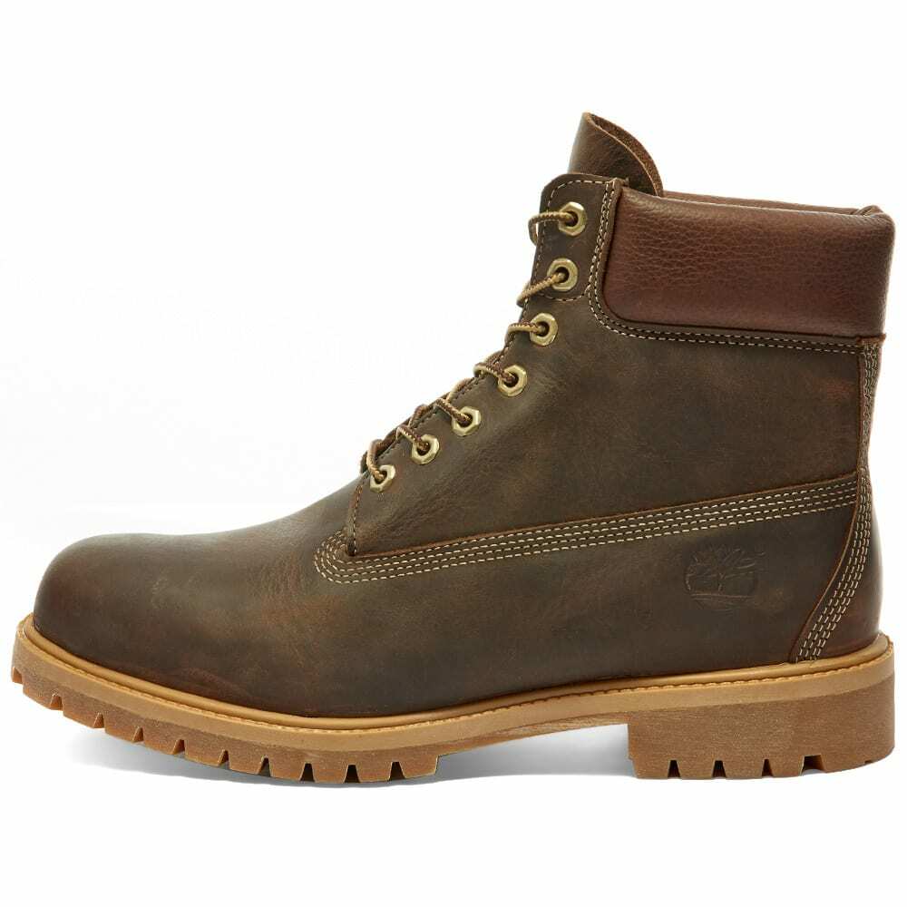 Timberland Men's 6" Premium Boot in Medium Brown Full Grain Timberland