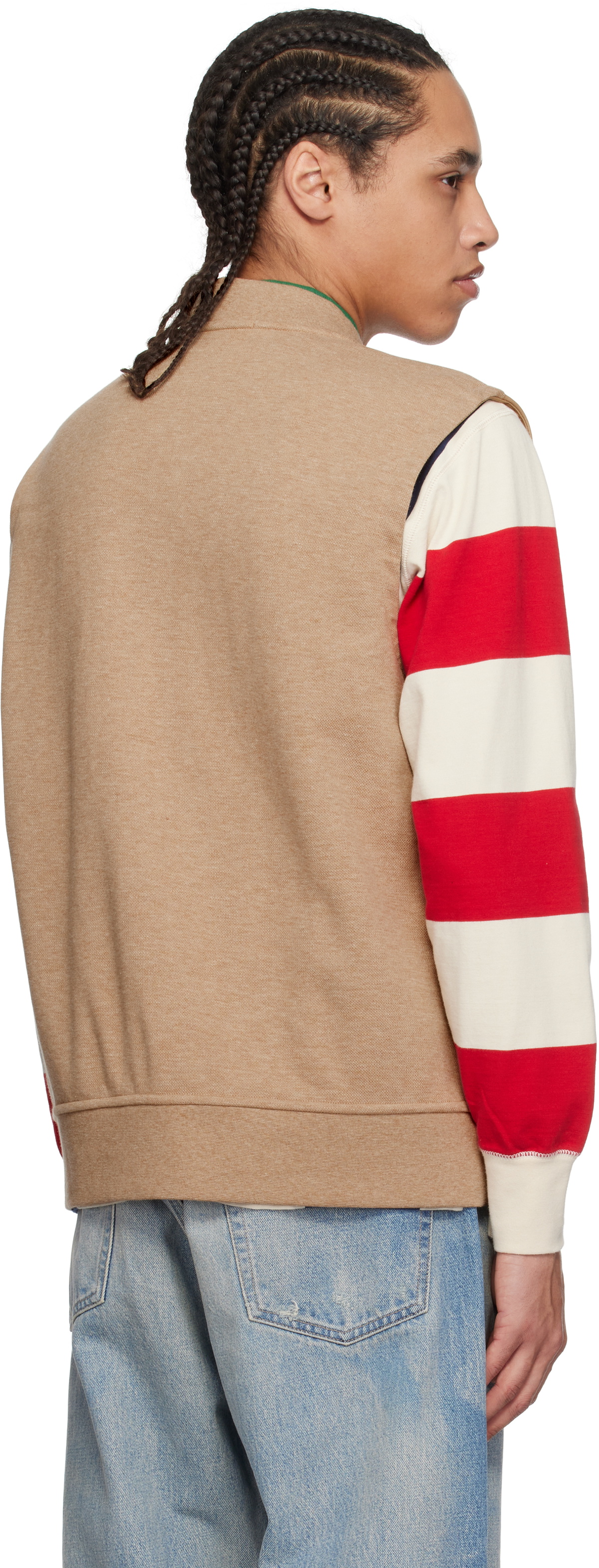 Polo Ralph Lauren Beige Piqué Double-Knit Vest Polo Ralph Lauren