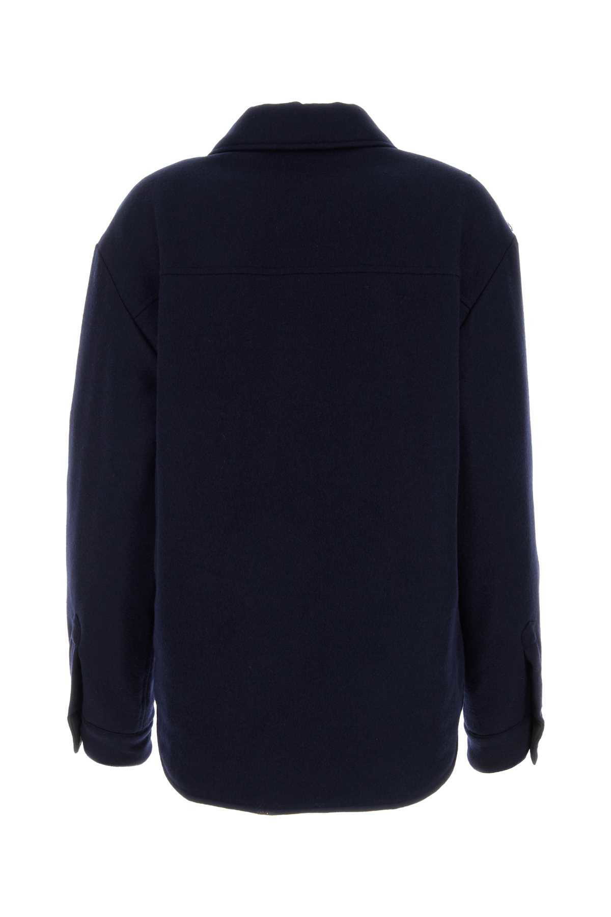 Fay Navy Blue Felt Shirt Fay