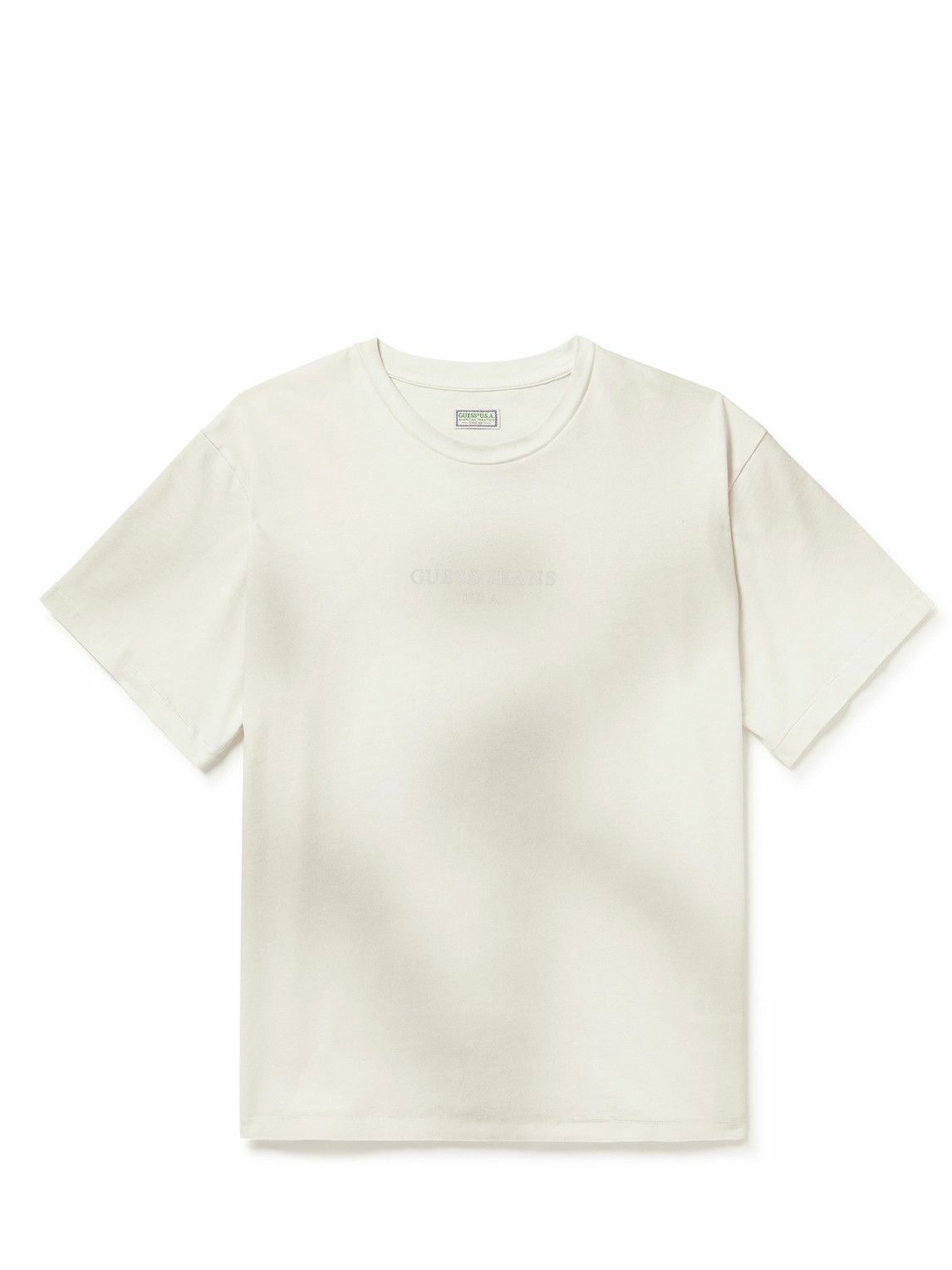 Guess USA - Logo-Print Cotton-Jersey T-Shirt - White GUESS