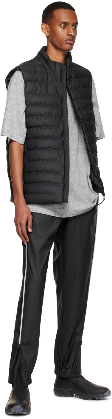 RAINS Black Polyester Vest Rains