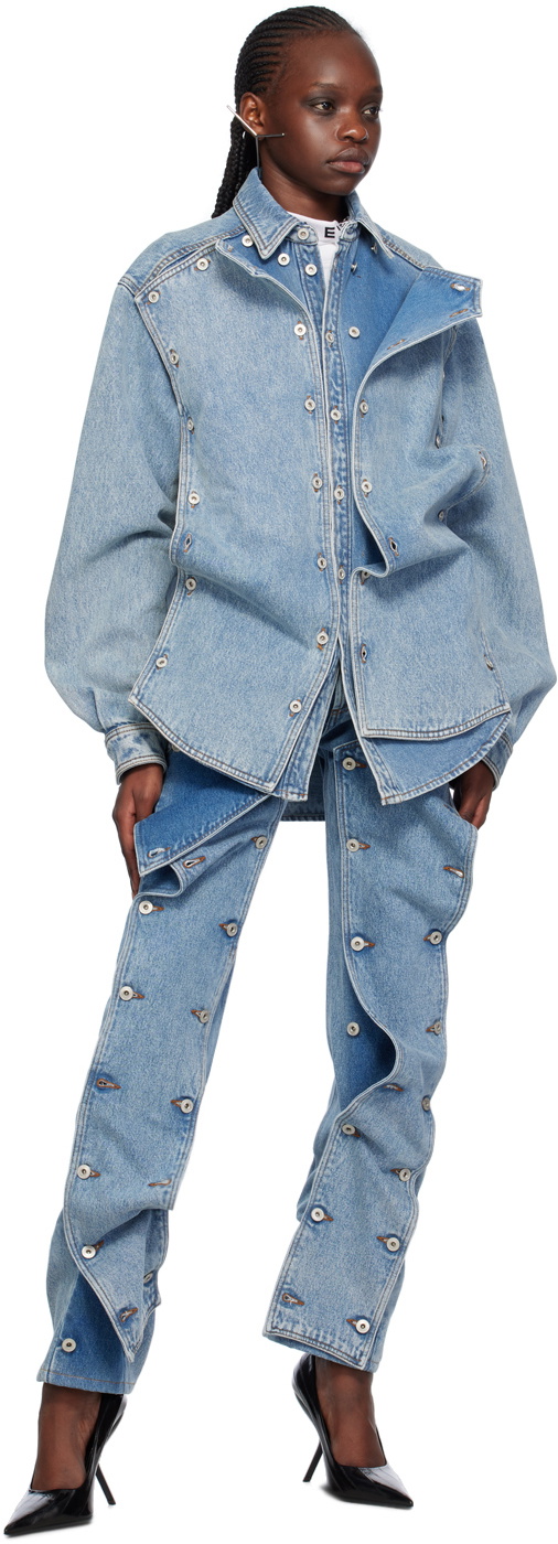 Y/Project Blue Snap Off Jeans Y/Project