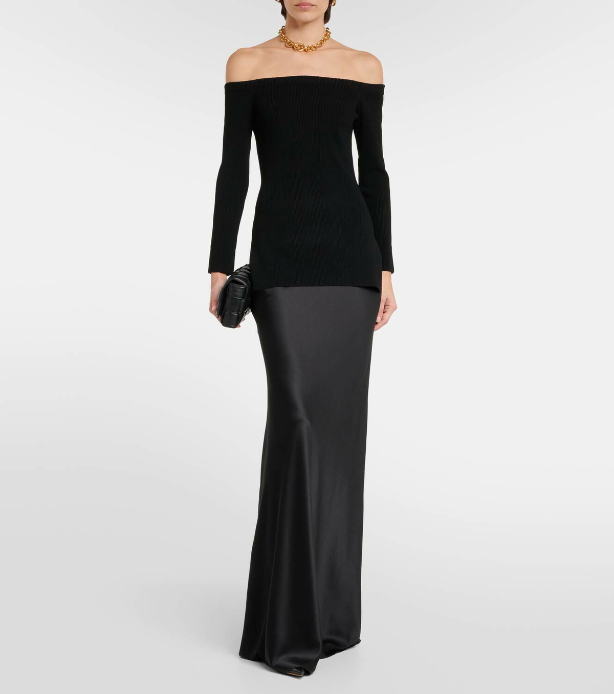 Veronica Beard Derick ribbed-knit off-shoulder sweater Veronica Beard