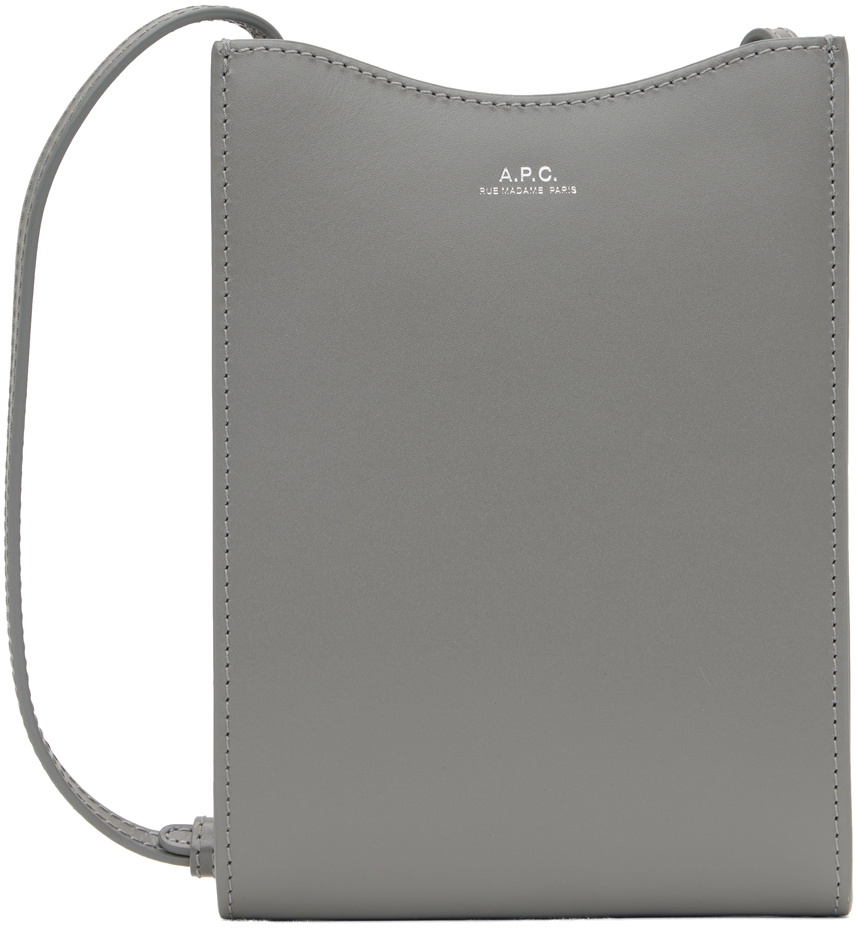A.P.C. Gray Jamie Neck Pouch A.P.C.