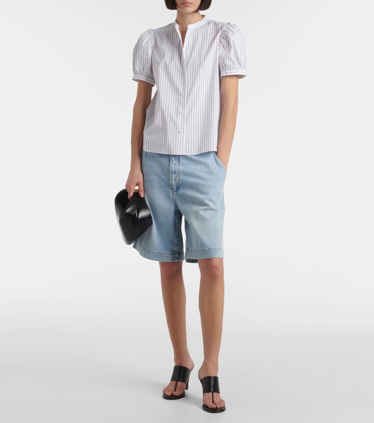 Frame The Trouser Short denim Bermuda shorts Frame Denim