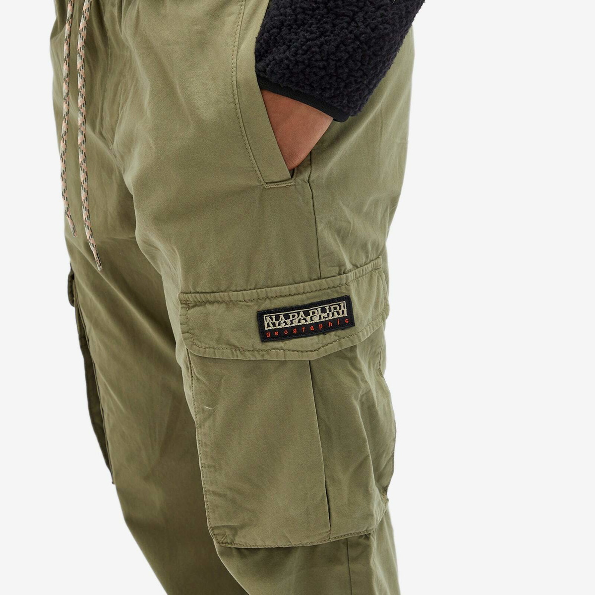 Napapijri Women's Faber Cargo Pants in Green Lichen Napapijri