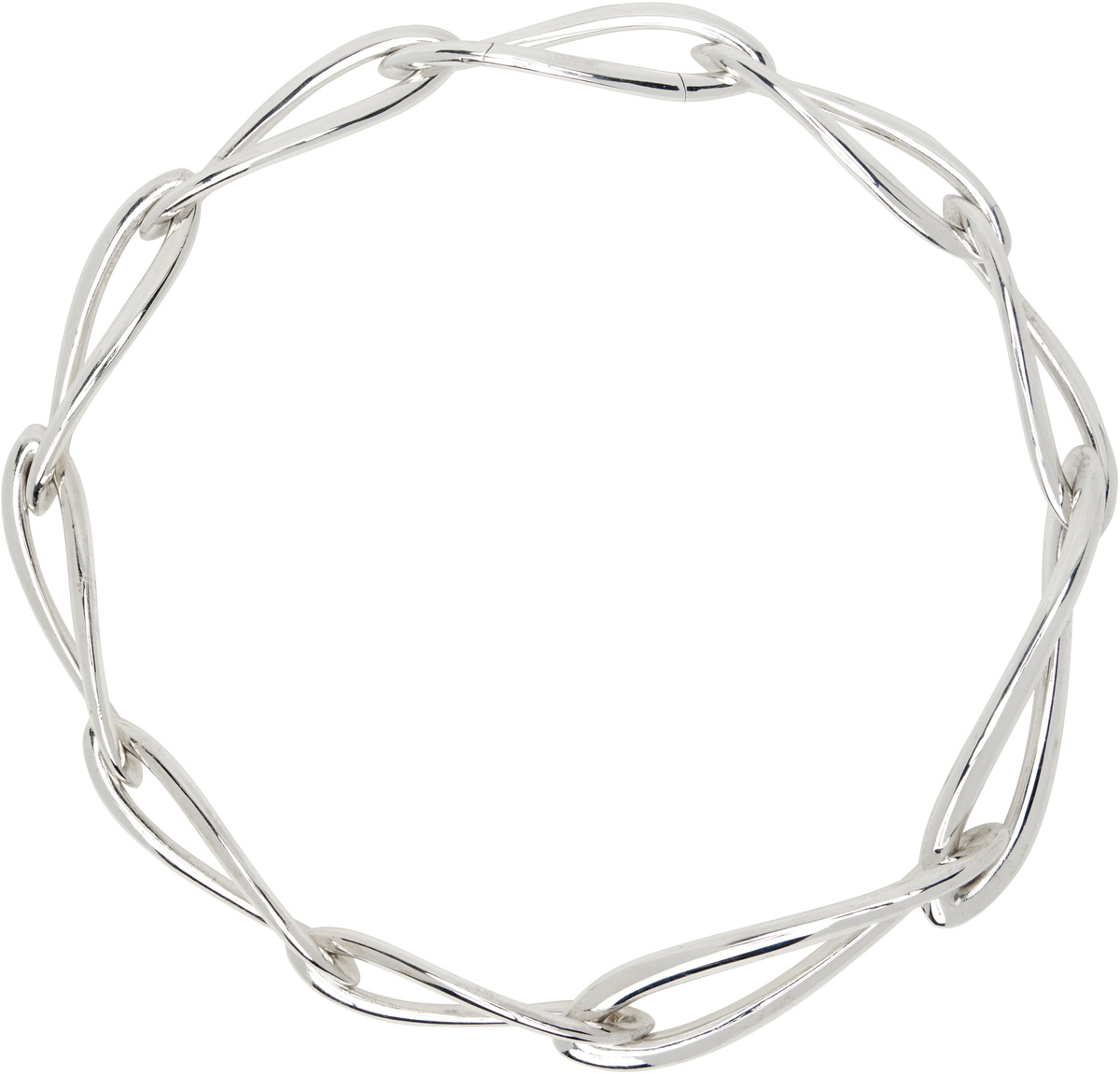 Sarah Madeleine Bru Silver Arum Necklace