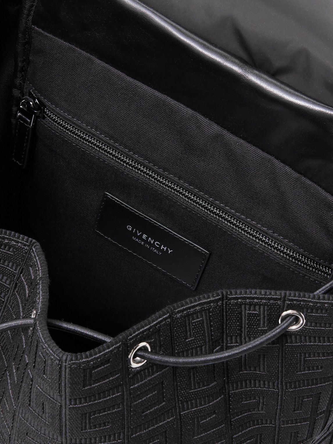 Givenchy - Logo-Embellished Leather-Trimmed Logo-Jacquard Backpack Givenchy