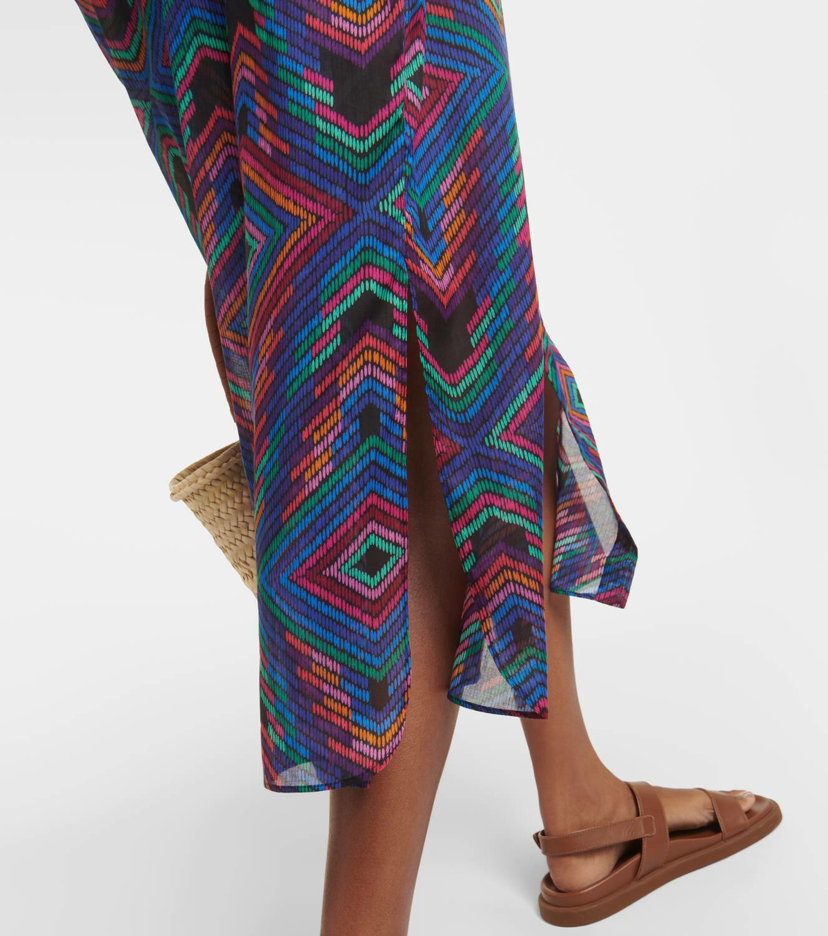 Eres Dj printed cotton voile shirt dress ERES