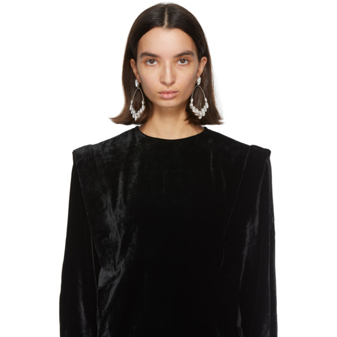 Isabel Marant Silver Crystal Earrings Isabel Marant