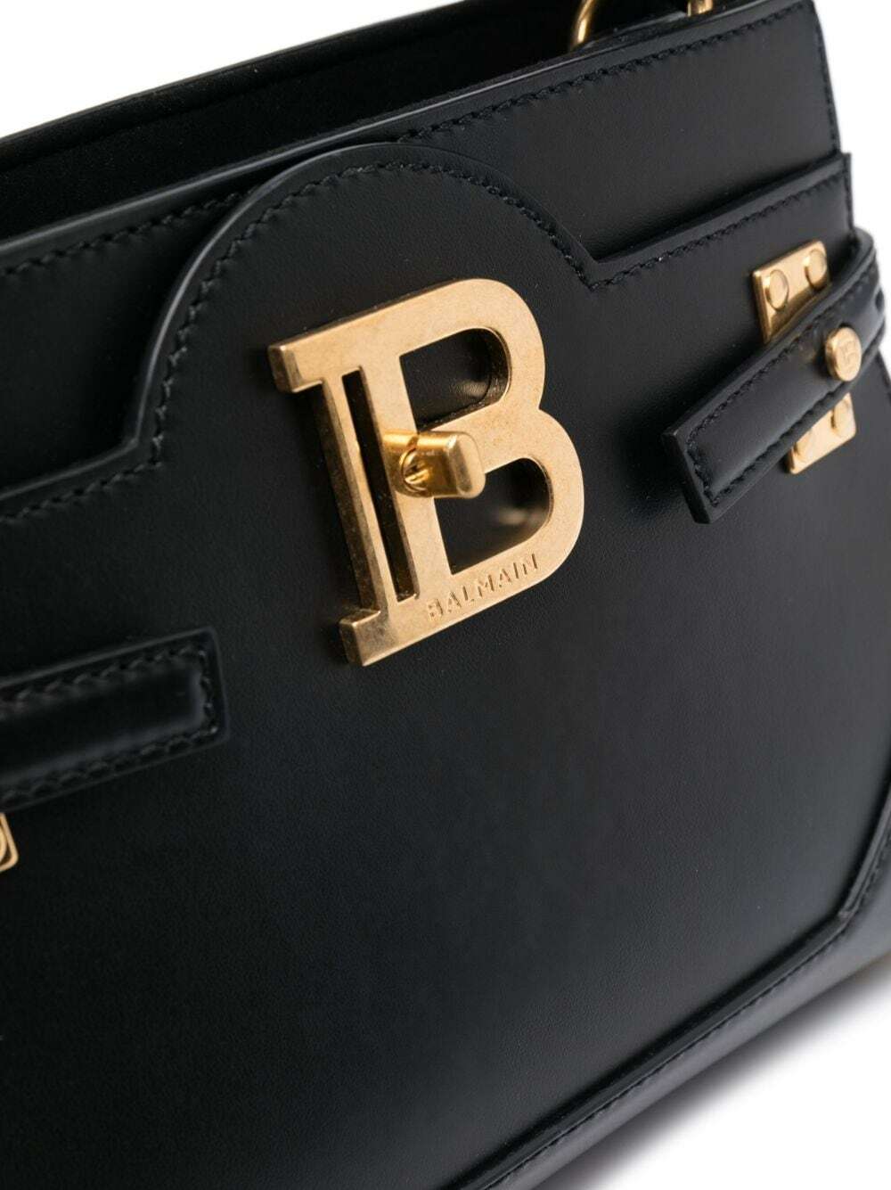 BALMAIN - B-buzz 22 Leather Top-handle Bag Balmain
