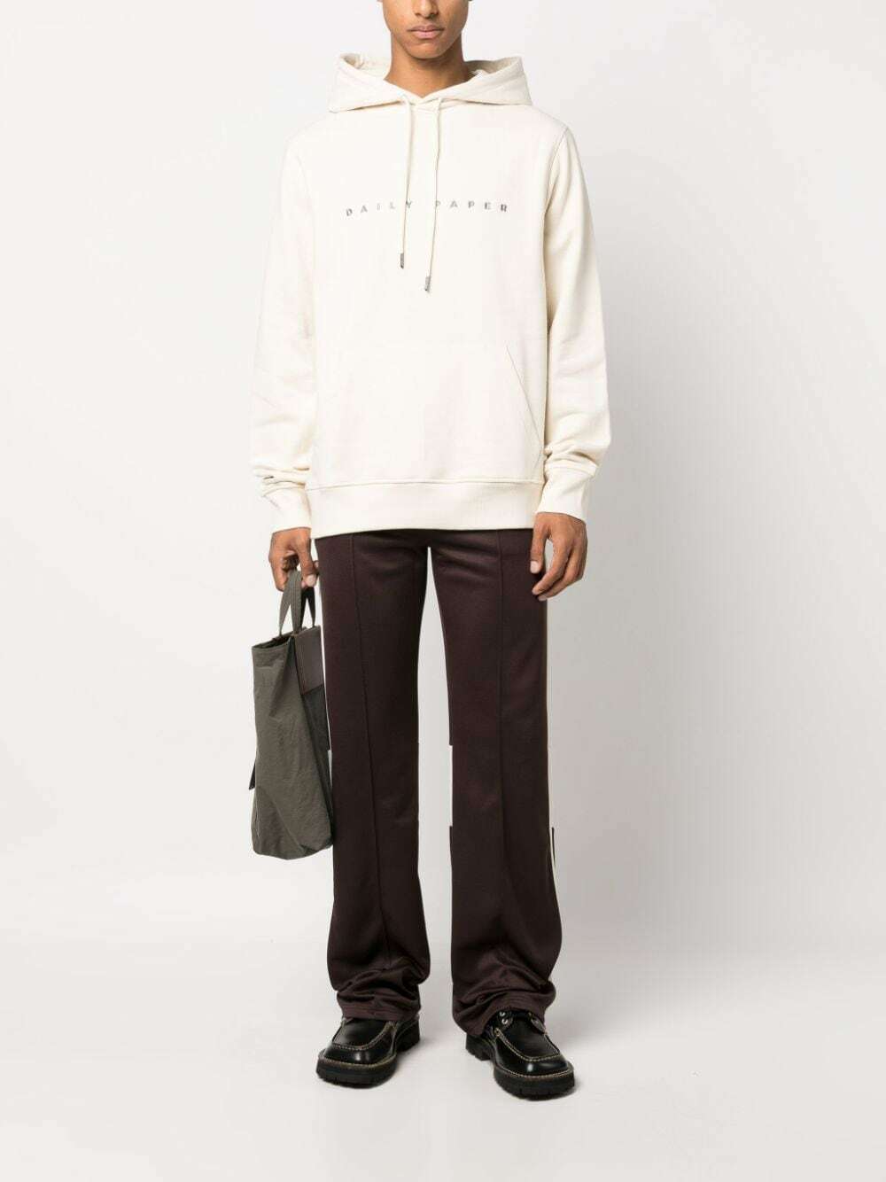 DAILY PAPER - Logo Cotton Hoodie Daily Paper