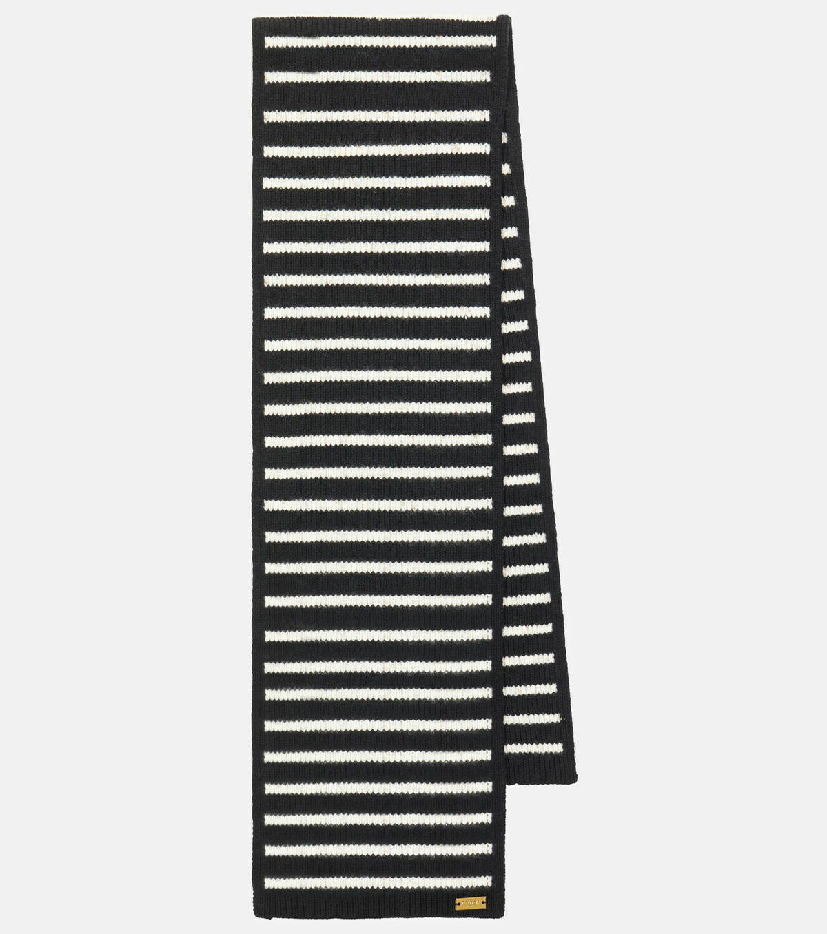Balmain Striped cashmere-blend scarf Balmain