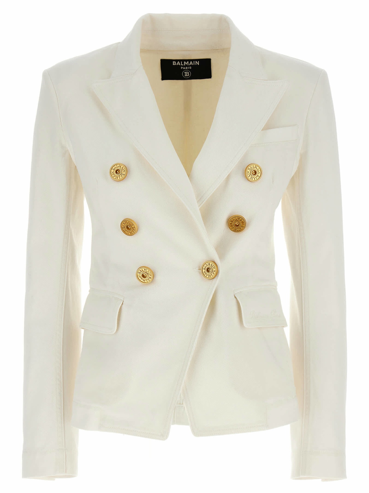 Balmain Double-breasted Denim Blazer Balmain
