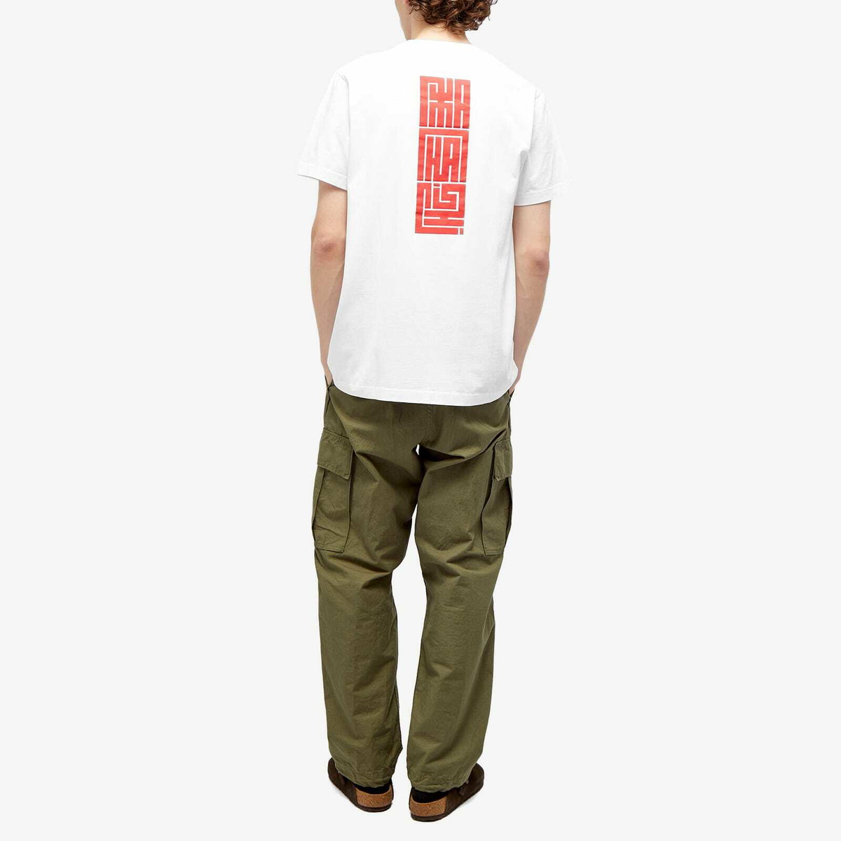 Maharishi Men's Hikeshi Print T-Shirt in White Maharishi