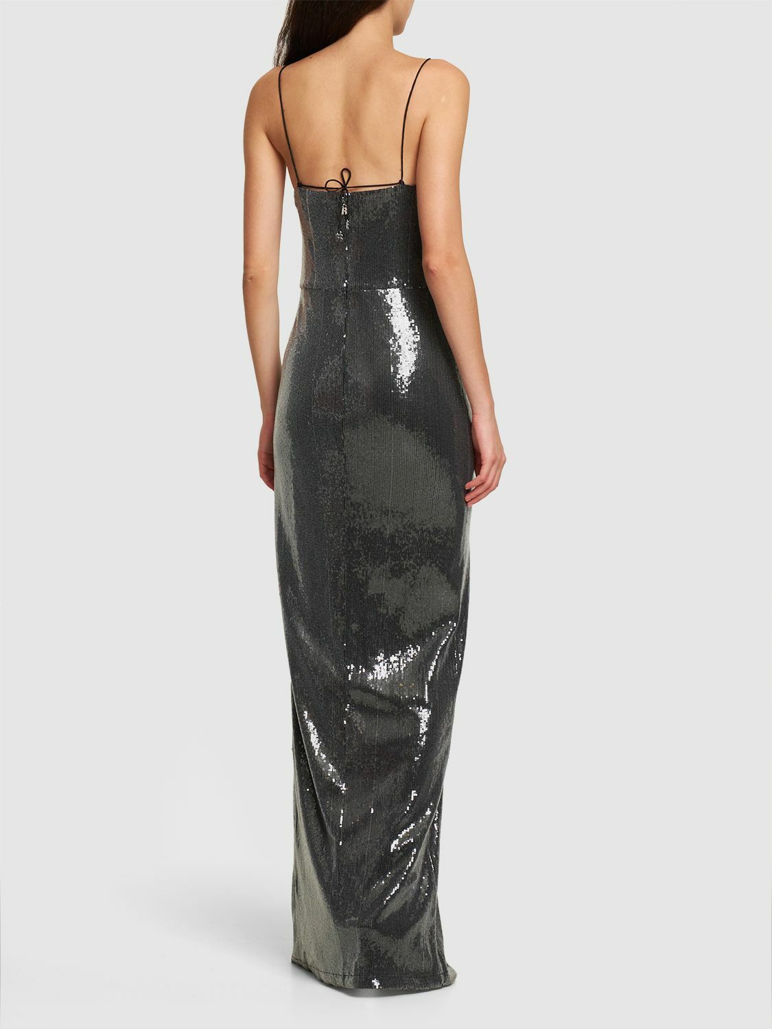 ROTATE - Sequined Slit Maxi Dress ROTATE Birger Christensen
