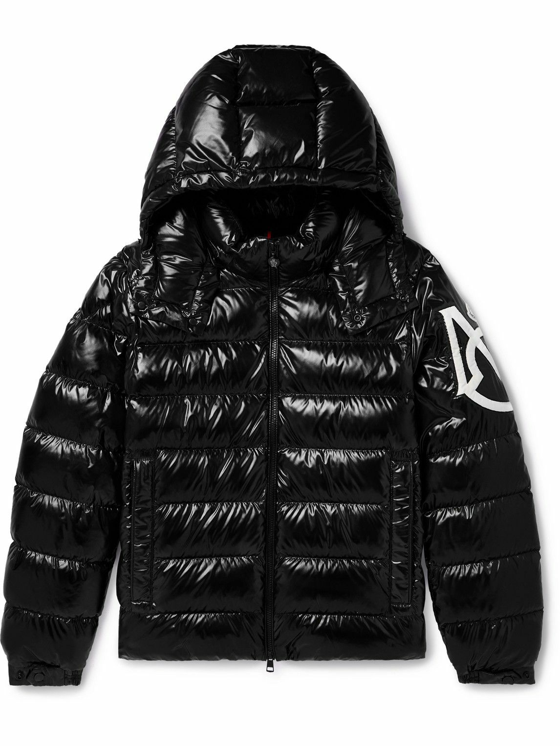 Moncler - Logo-Appliquéd Quilted Shell Hooded Down Jacket - Black Moncler