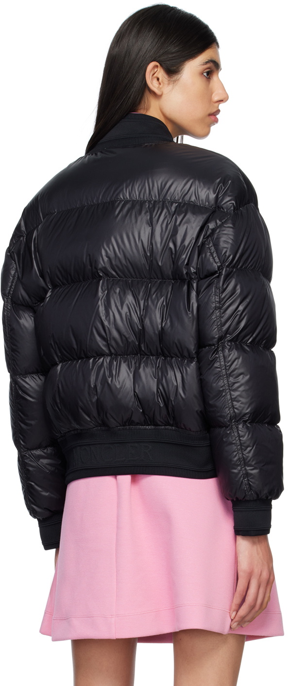 Moncler Black Merlat Down Bomber Jacket Moncler