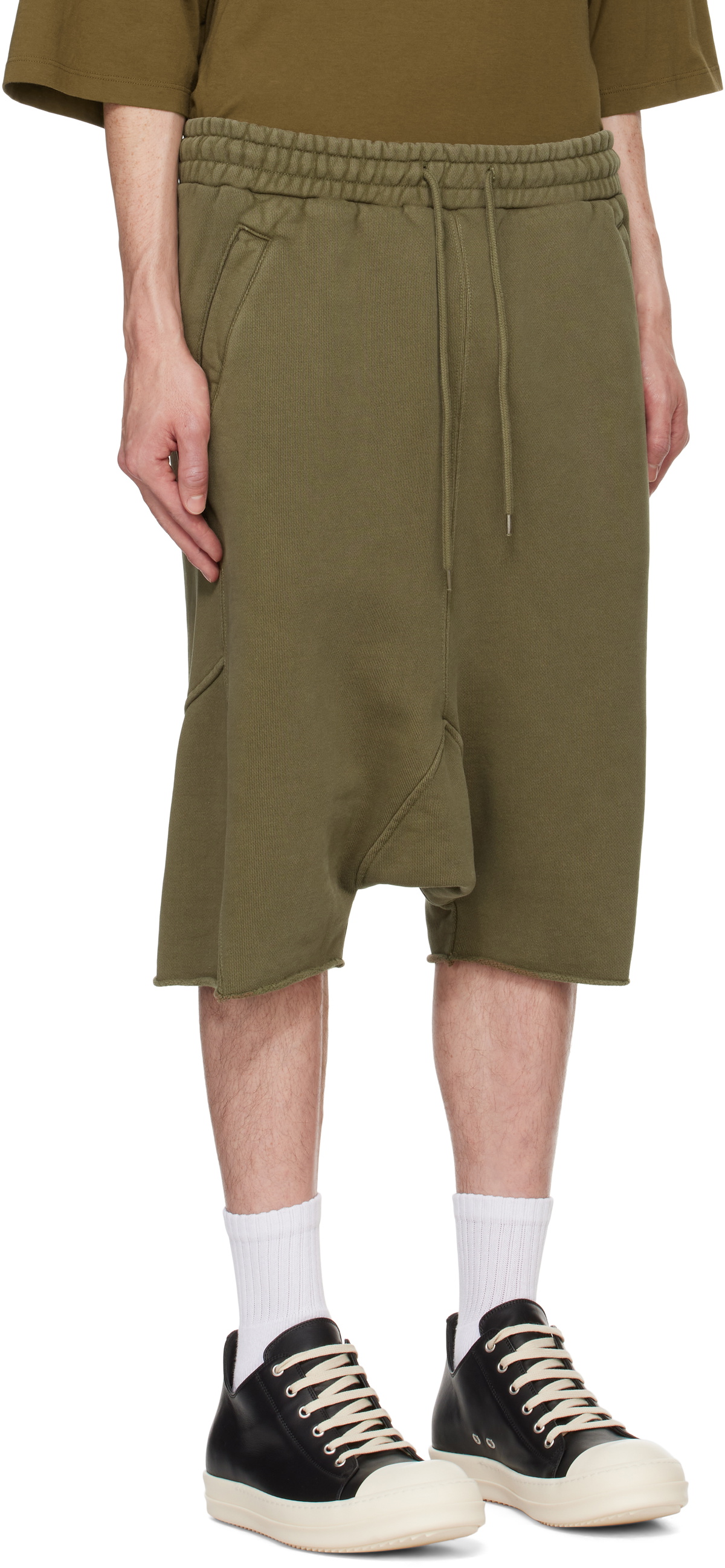 Entire Studios Khaki Heavy Drop Shorts Entire Studios