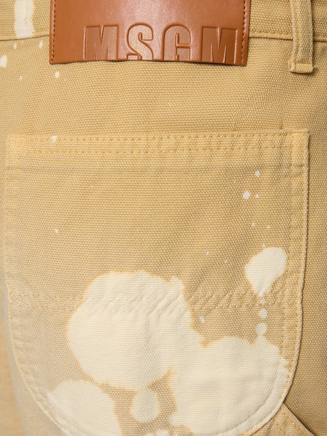 MSGM - Printed Cotton Jeans MSGM