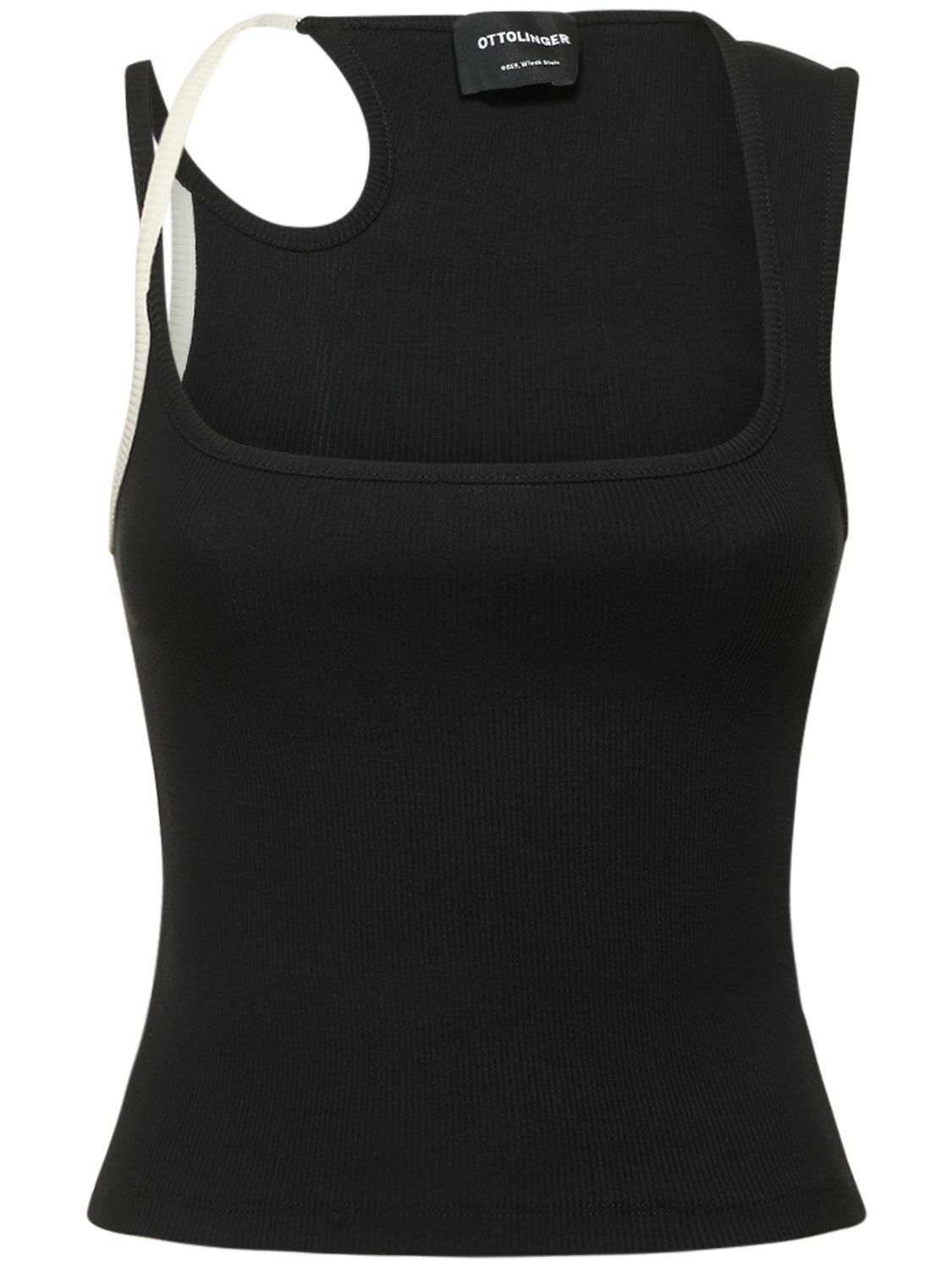 OTTOLINGER Otto Lounge Rib Stretch Cotton Tank Top Ottolinger