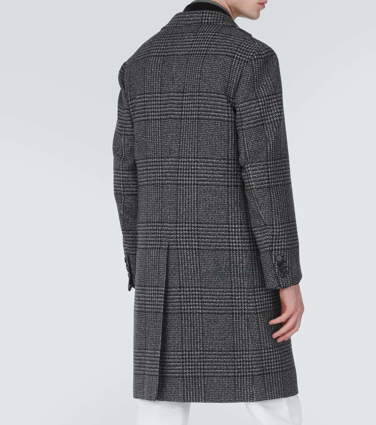 Brioni Houndstooth wool overcoat Brioni