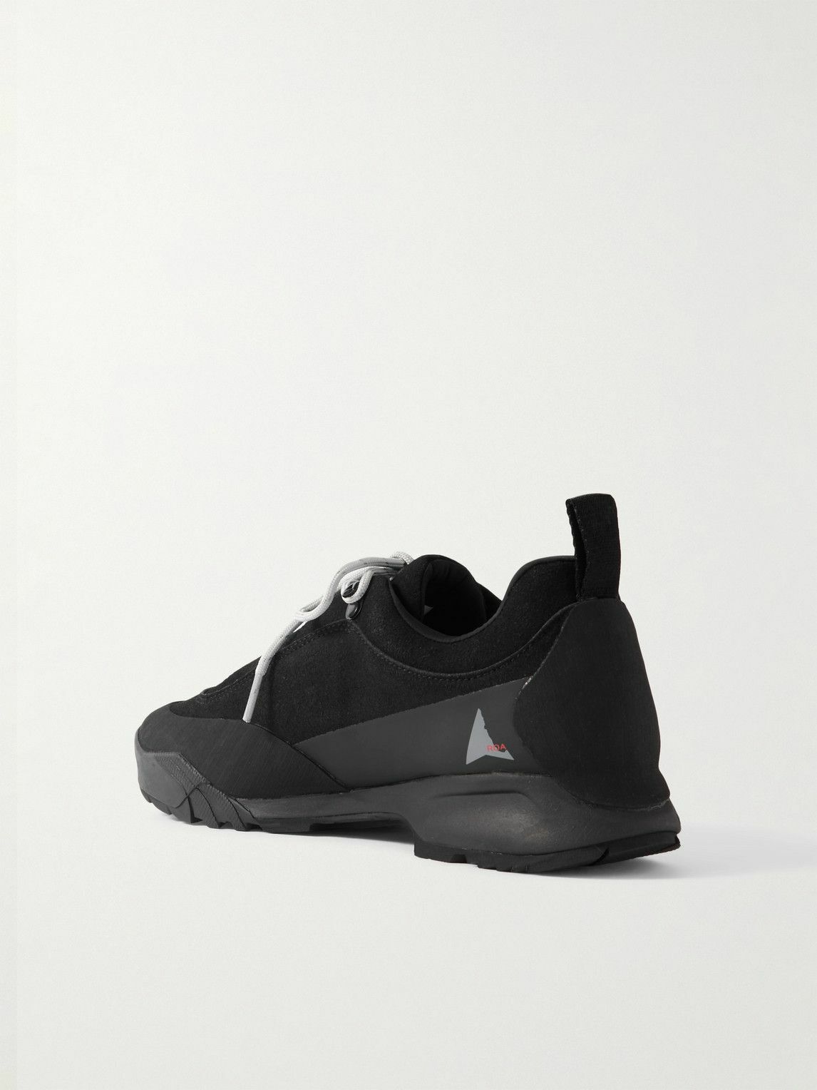 ROA - Cingino Rubber-Trimmed Microfibre Hiking Sneakers - Black ROA