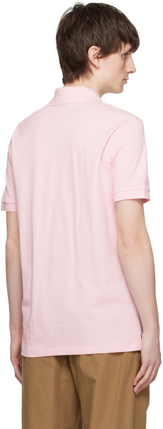 BOSS Pink Embroidered Polo BOSS