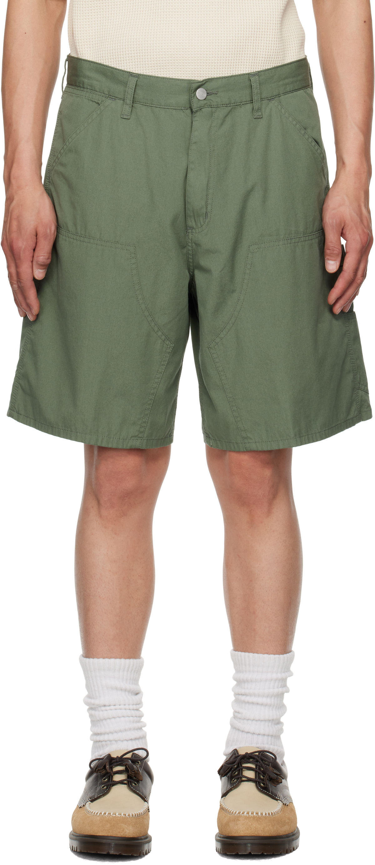 Carhartt Work In Progress Green Double Knee Shorts Carhartt WIP