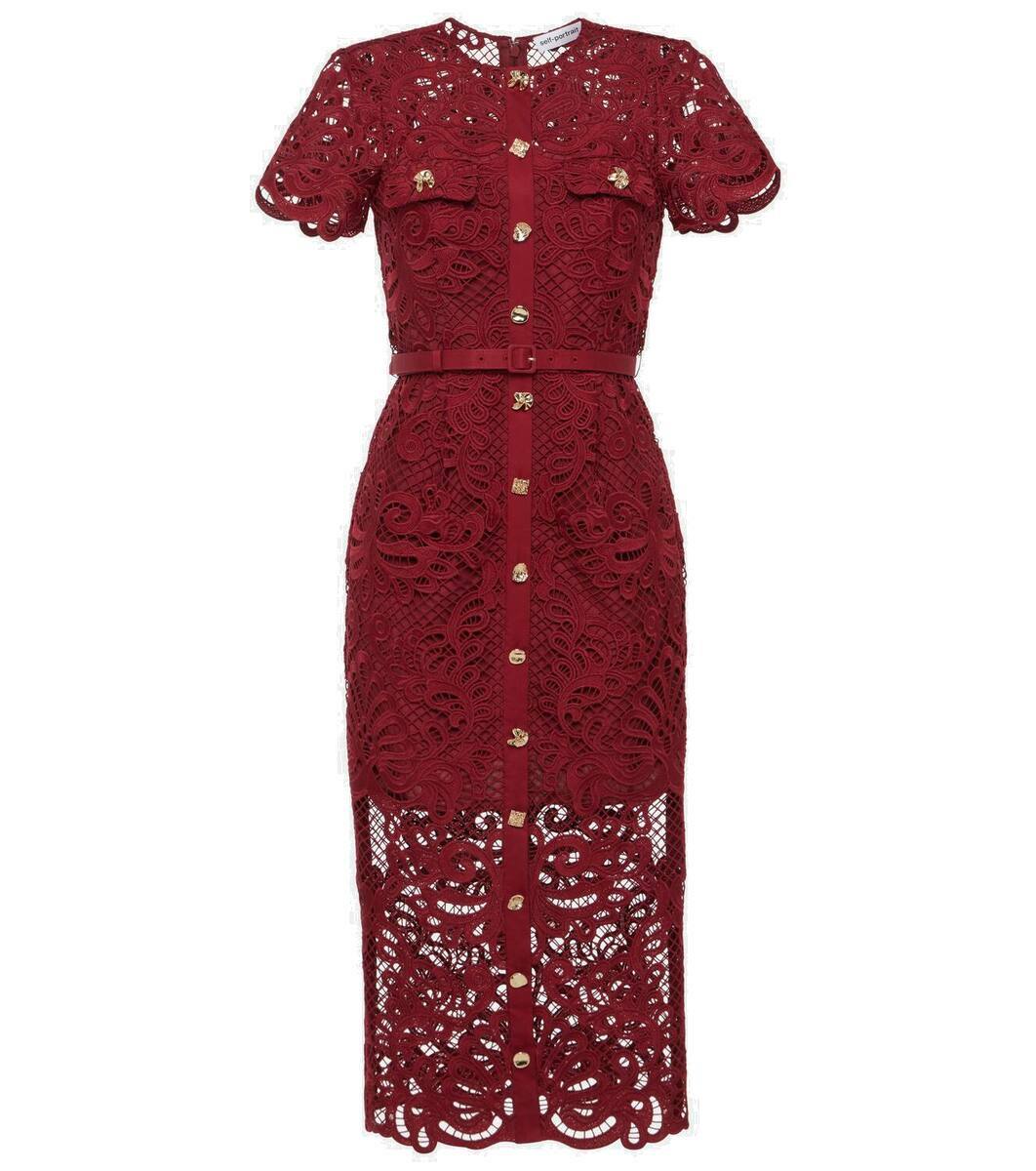 Self-Portrait Lace midi dress Self-Portrait