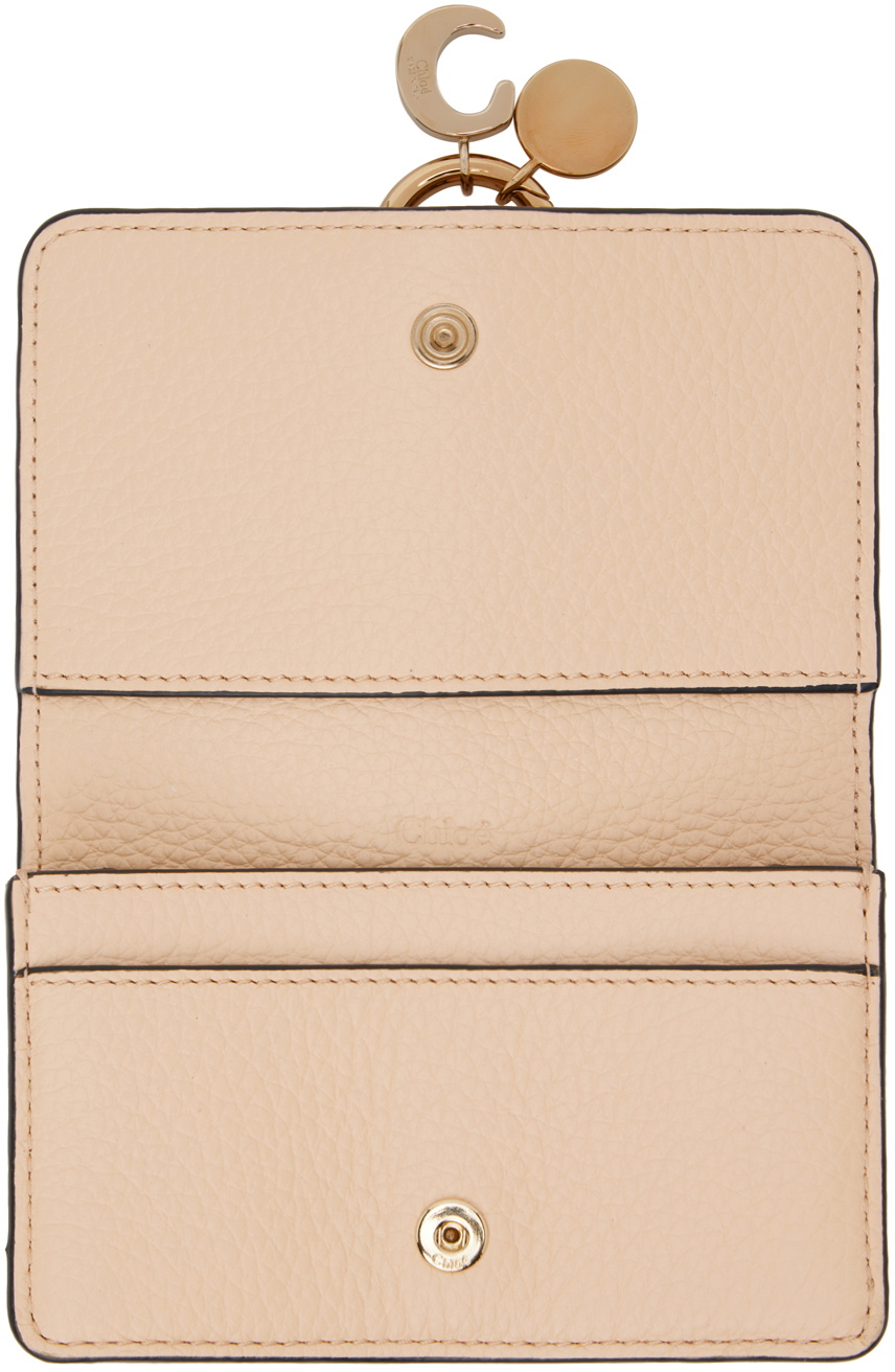 Chloé Pink Alphabet Card Holder Chloe