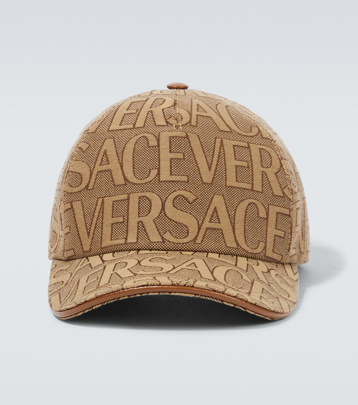 Versace Logo cotton canvas baseball cap Versace