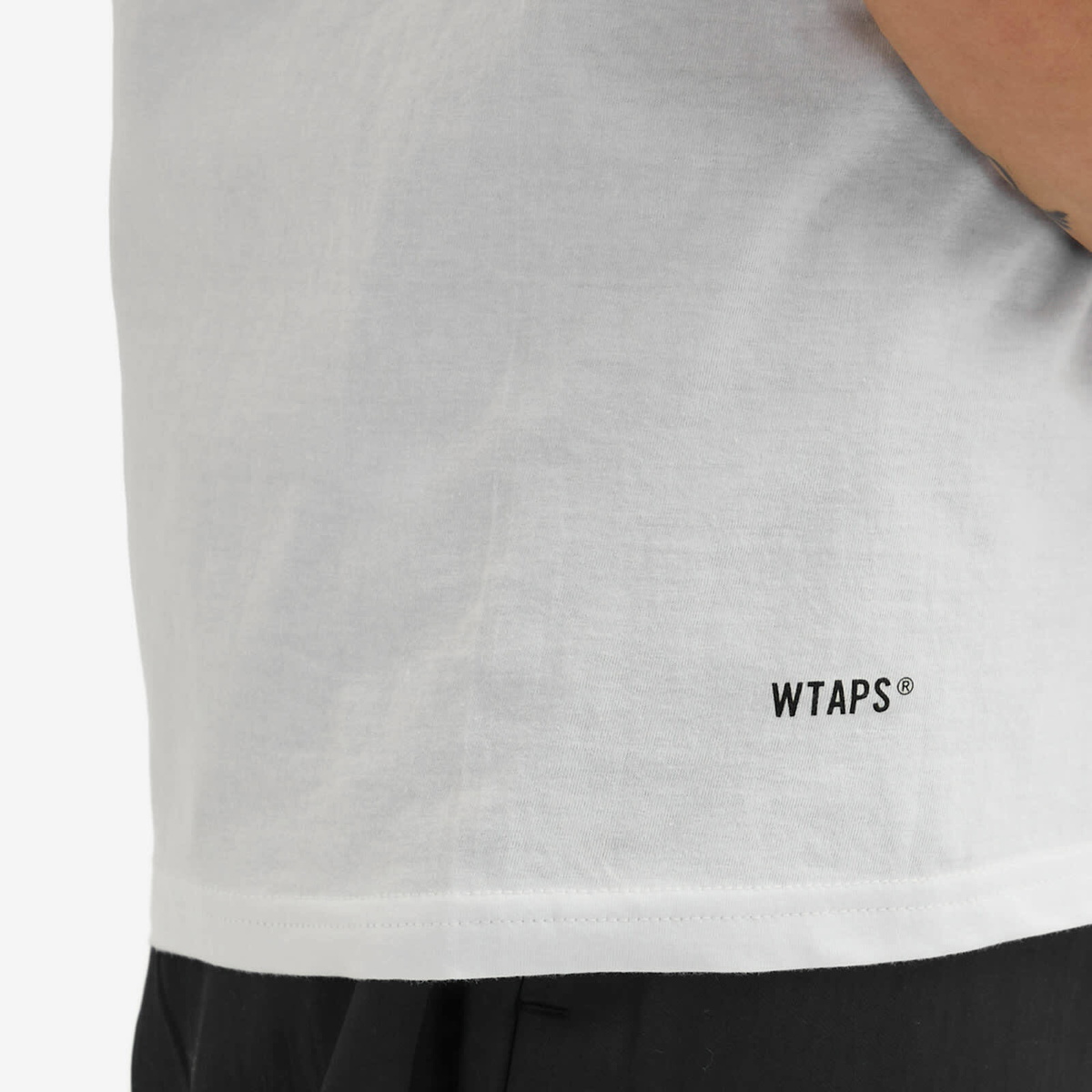 WTAPS Men's 01 Skivvies 3-Pack T-Shirt in White WTAPS
