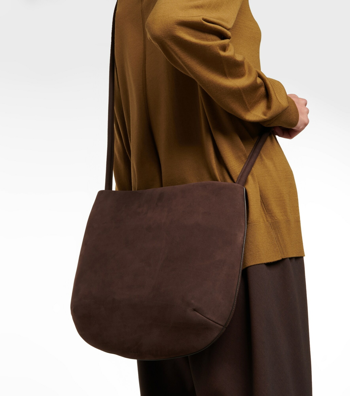 The Row - Romy suede crossbody bag The Row