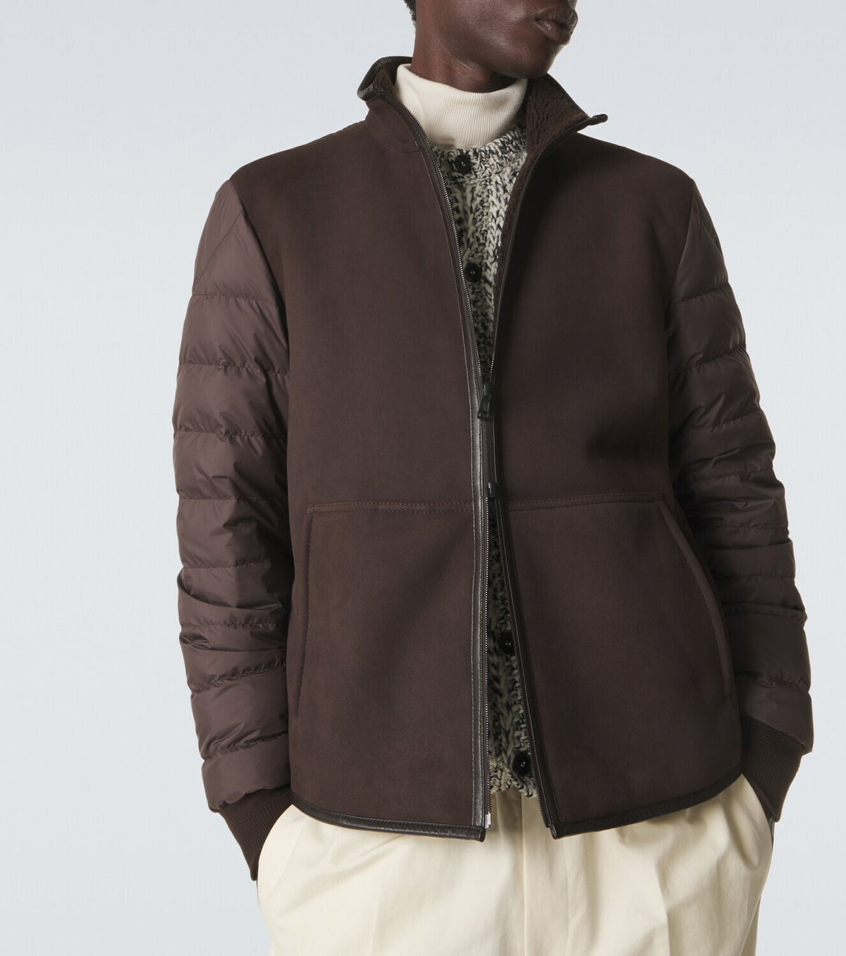 Moncler Reversible shearling down jacket Moncler