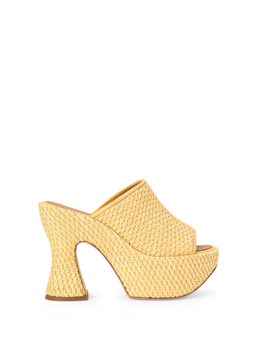 LOEWE PAULA'S IBIZA - Raffia Platform Mules Loewe