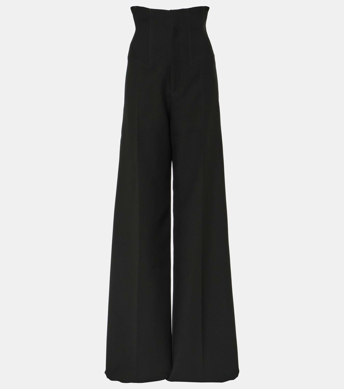 Mônot High-rise crêpe wide-leg pants Monot