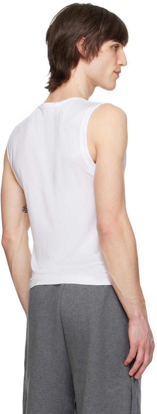 Y/Project White V-Neck Tank Top Y/Project