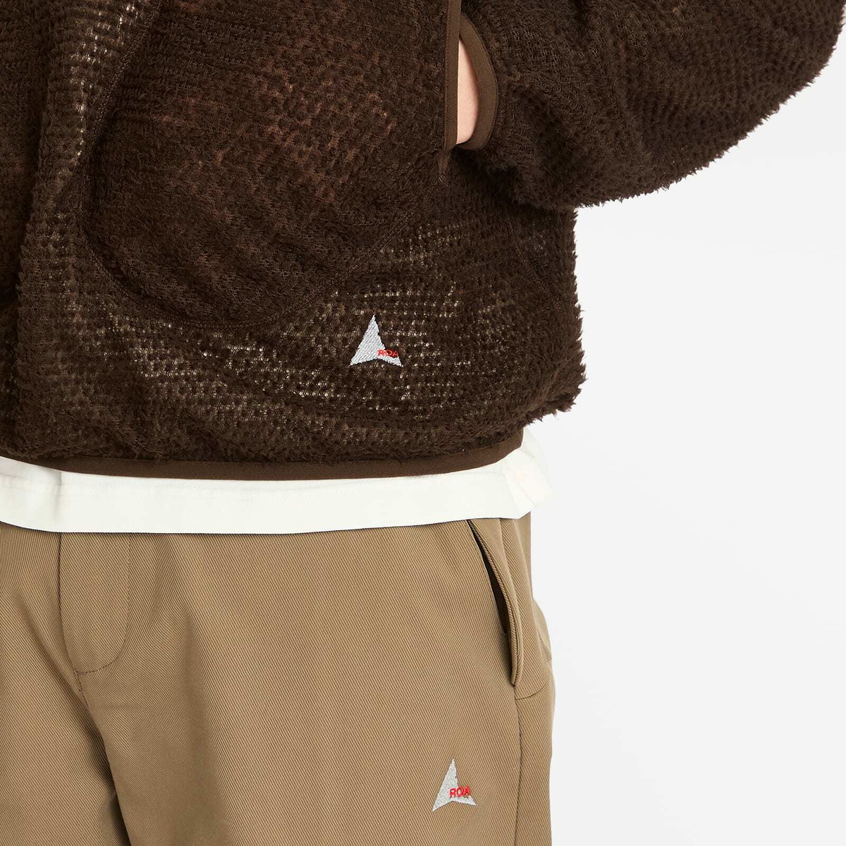 ROA Men's Alpha Direct Half Zip in Dark Brown ROA