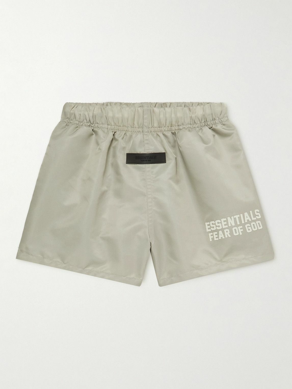 Fear of God Essentials Kids - Appliquéd Shell Shorts - Gray Fear Of God