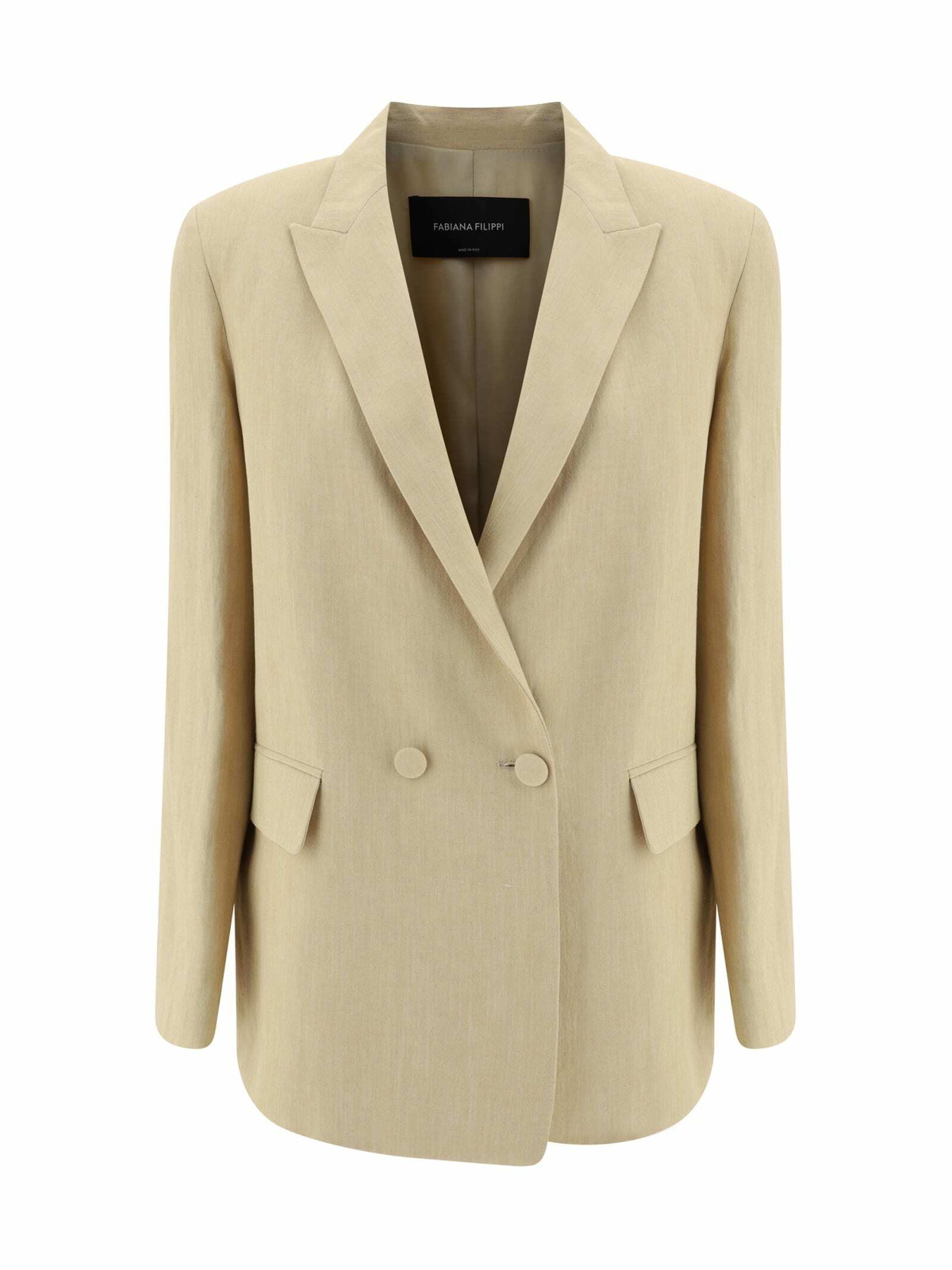 Fabiana Filippi Linen Double-breasted Blazer Fabiana Filippi