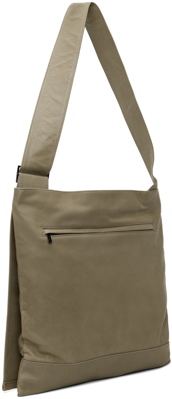 Yohji Yamamoto Gray discord Clasp Bag Yohji Yamamoto