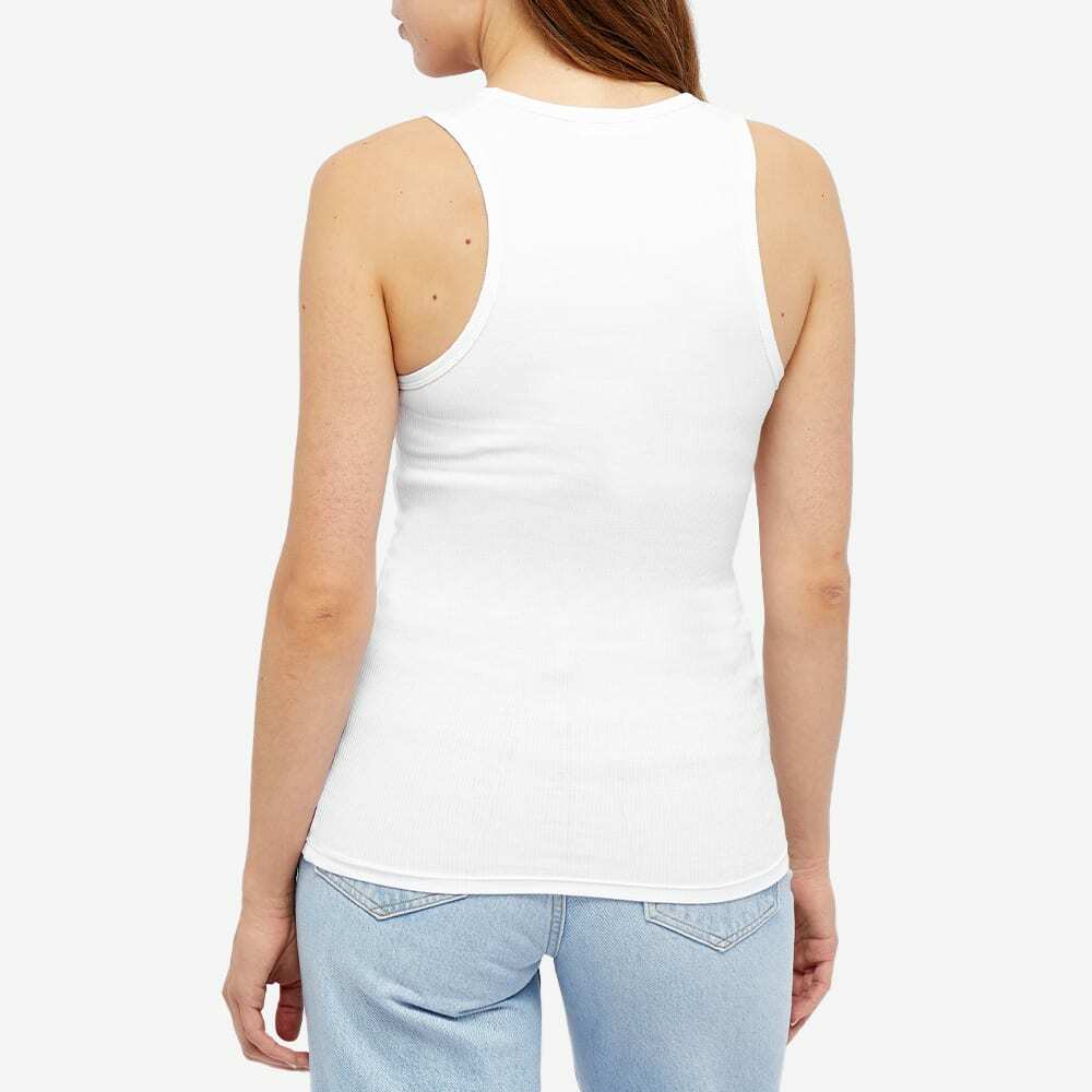 Wardrobe.nyc Women's Ribbed Tank in White WARDROBE.NYC